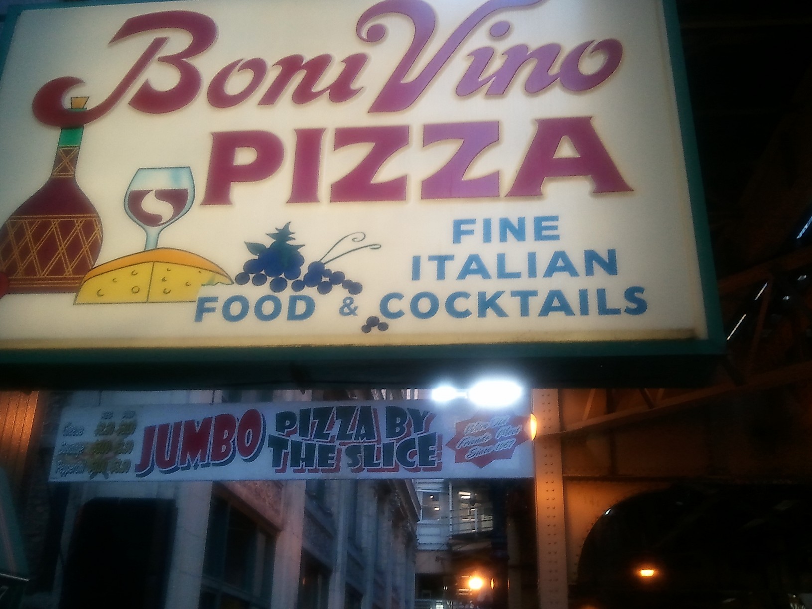 Boni Vino sign – The Nottingham Food Blog
