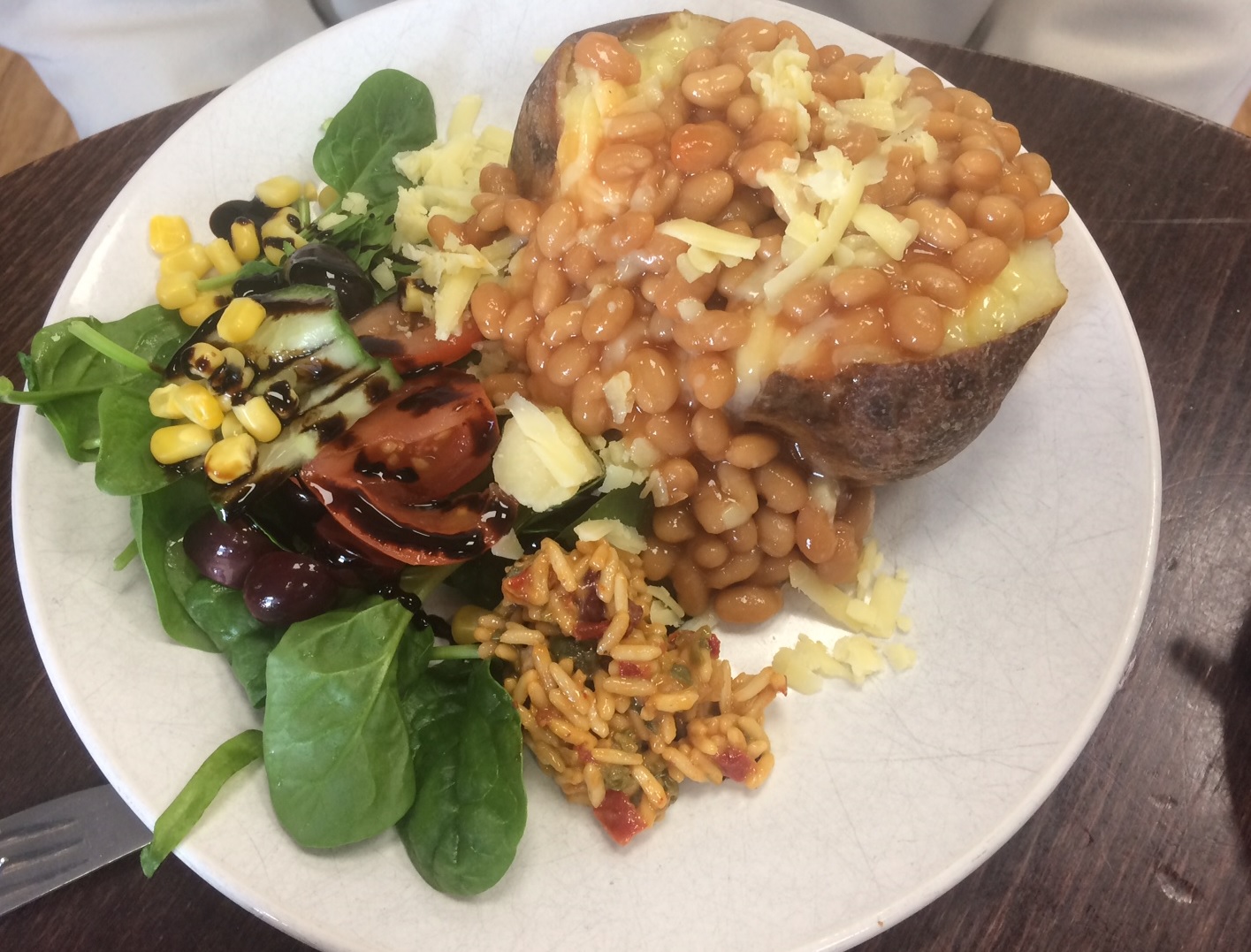 Fordes – Jacket Potato with Cheese and Beans – The Nottingham Food Blog