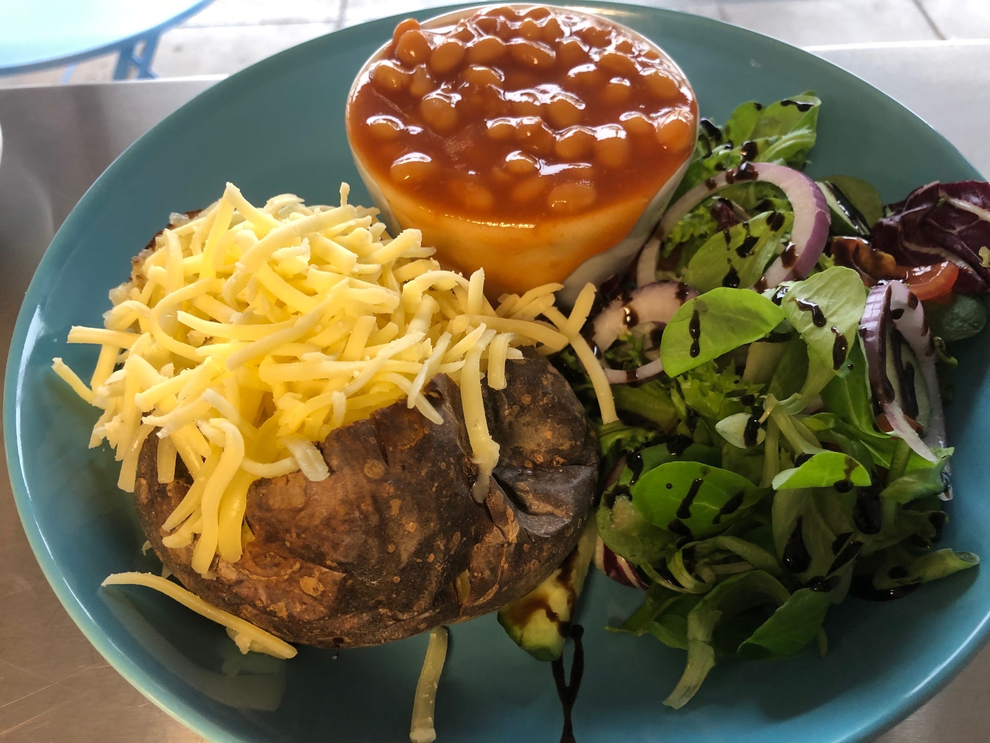 Lowes at Number 8 Cafe – Jacket Potato and Salad – The Nottingham Food Blog