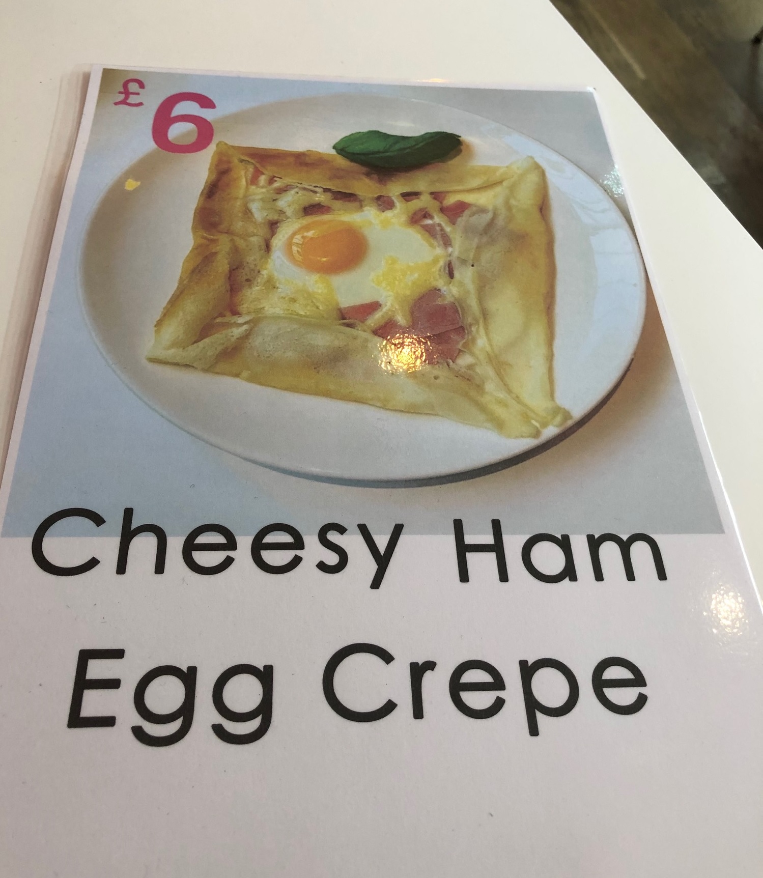 Pop In – Crepe Menu Picture – The Nottingham Food Blog