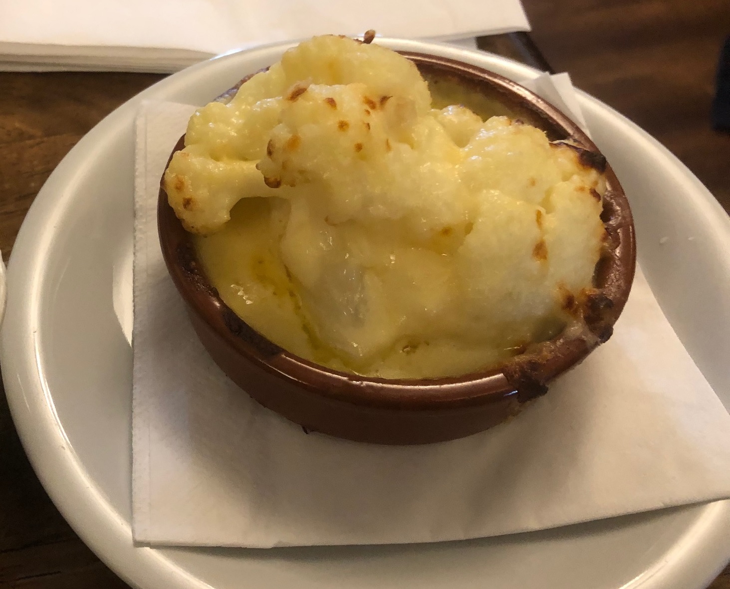 Poppy and Pint – Cauliflower Cheese side – The Nottingham Food Blog