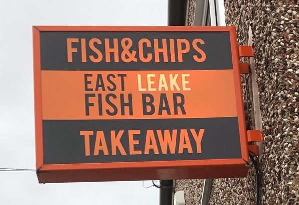 East Leake Fish Bar Sign – The Nottingham Food Blog