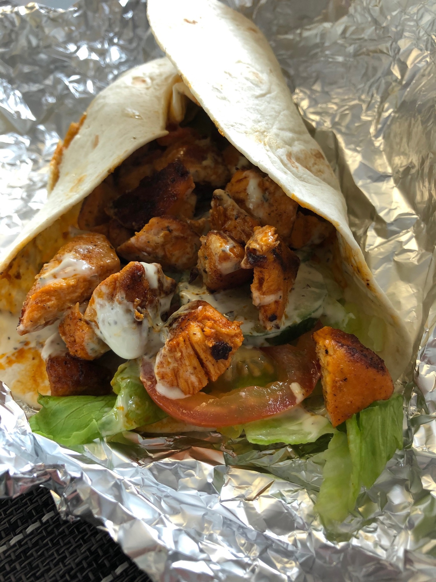 Mammas Kitchen in Beeston – Chicken Tikka Wrap – The Nottingham Food Blog