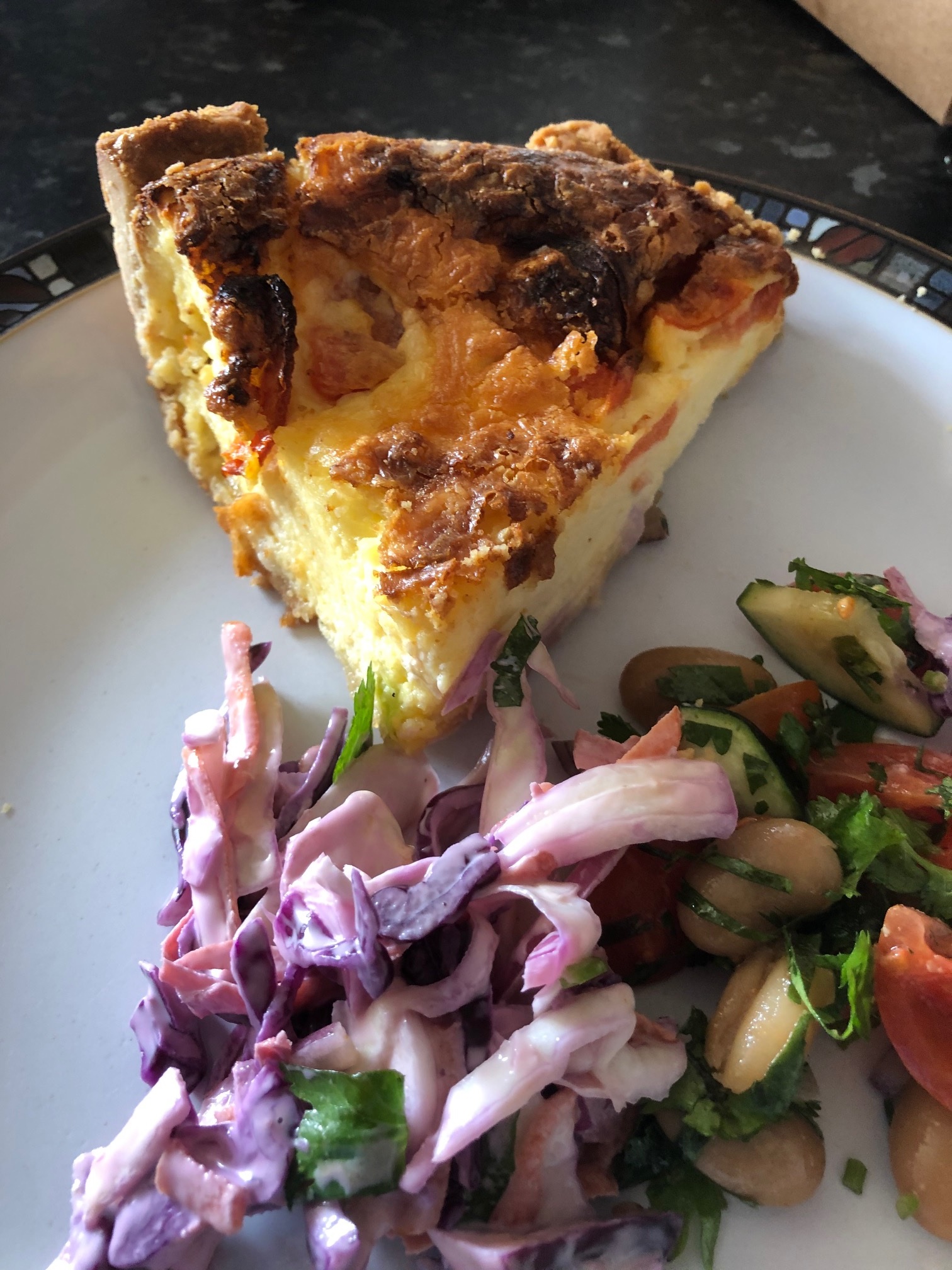 White Rabbit Teahouse in West Bridgford – Quiche and Salad – The ...