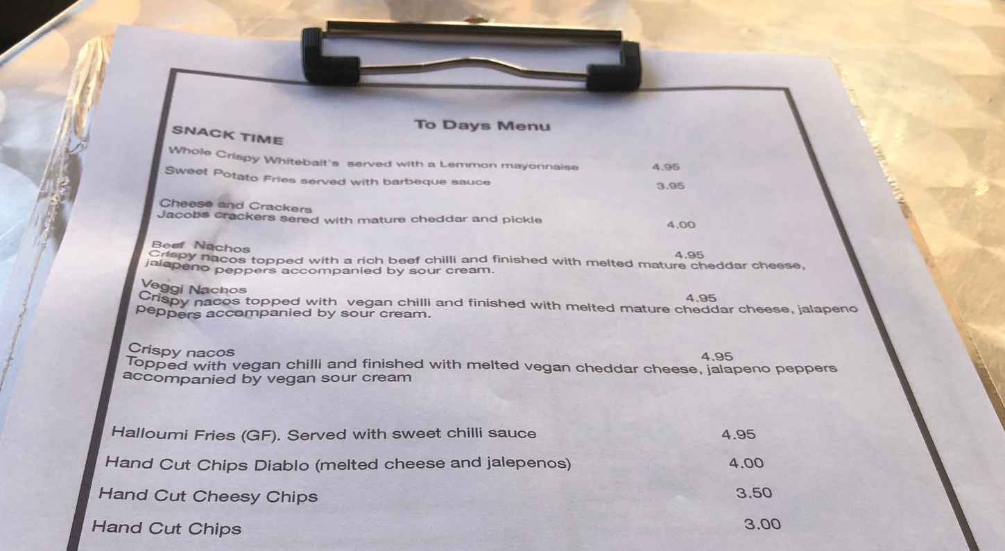 The Navigation – Snack Time Menu – The Nottingham Food Blog