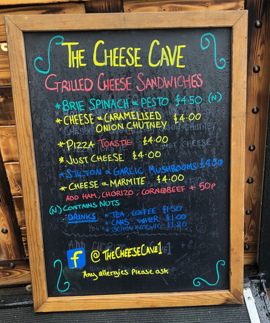 The Cheese Cave – Menu Board – The Nottingham Food Blog