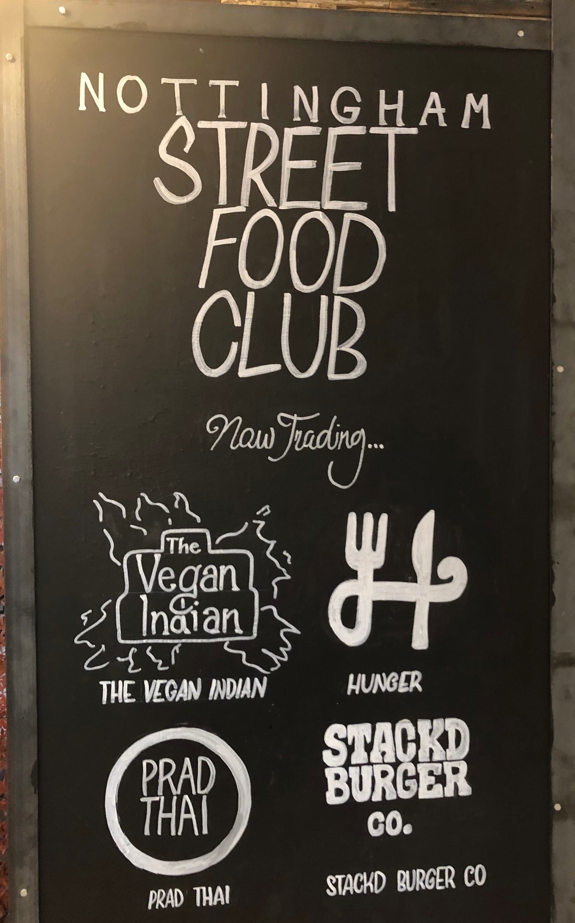 Street Food Club Sign – The Nottingham Food Blog
