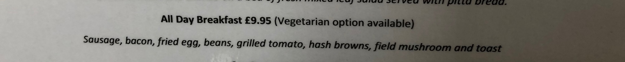 Trent Navigation Inn – Breakfast menu – The Nottingham Food Blog