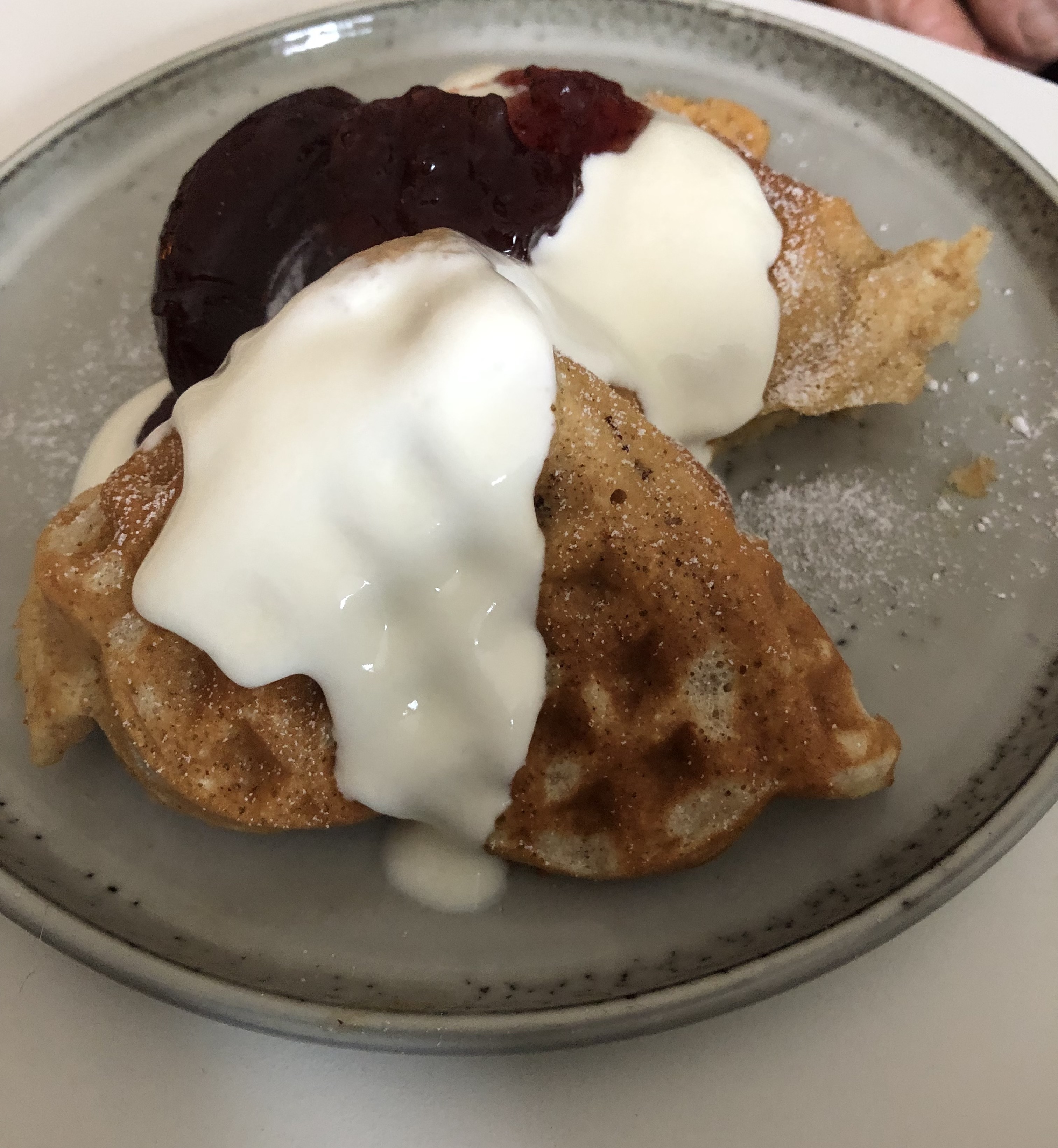 Waffeln plate at Little Bricks – The Nottingham Food Blog