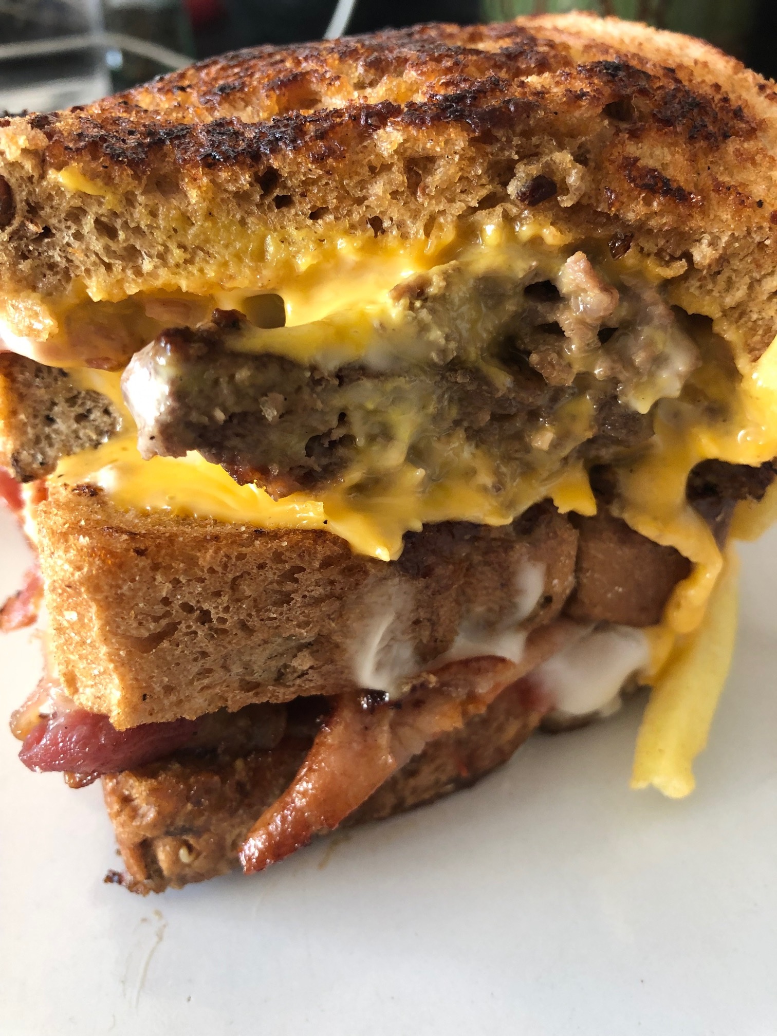 American Gourmet Toasties – Bacon Burger Grilled Cheese – The ...