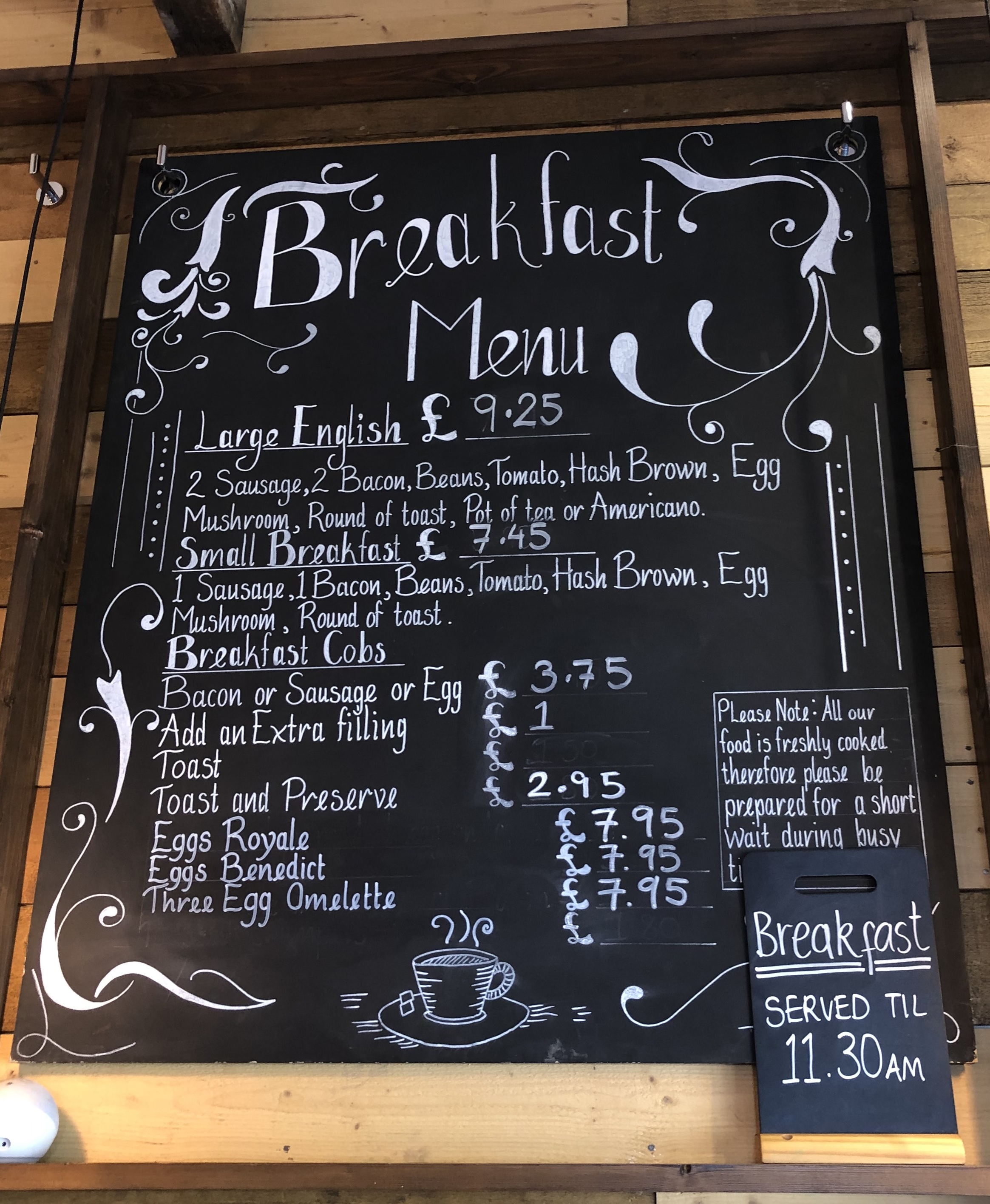 Dovecote Barn – Breakfast Menu – The Nottingham Food Blog