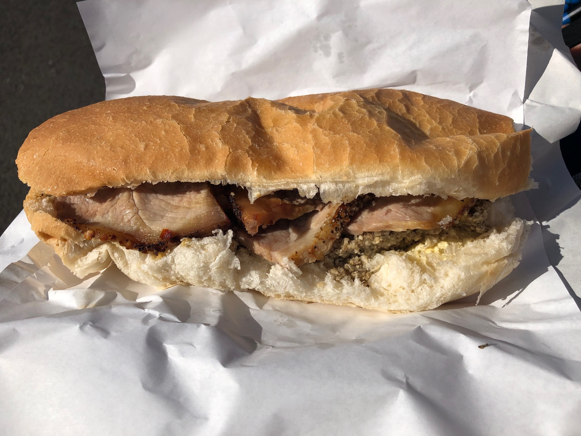 The Toll Bridge Cafe – Roast Pork Cob – The Nottingham Food Blog
