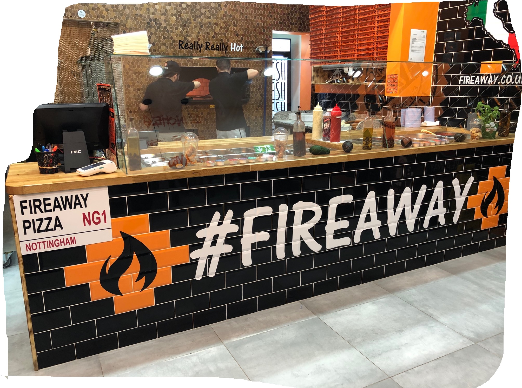 Fireaway Pizza Nottingham – inside – The Nottingham Food Blog