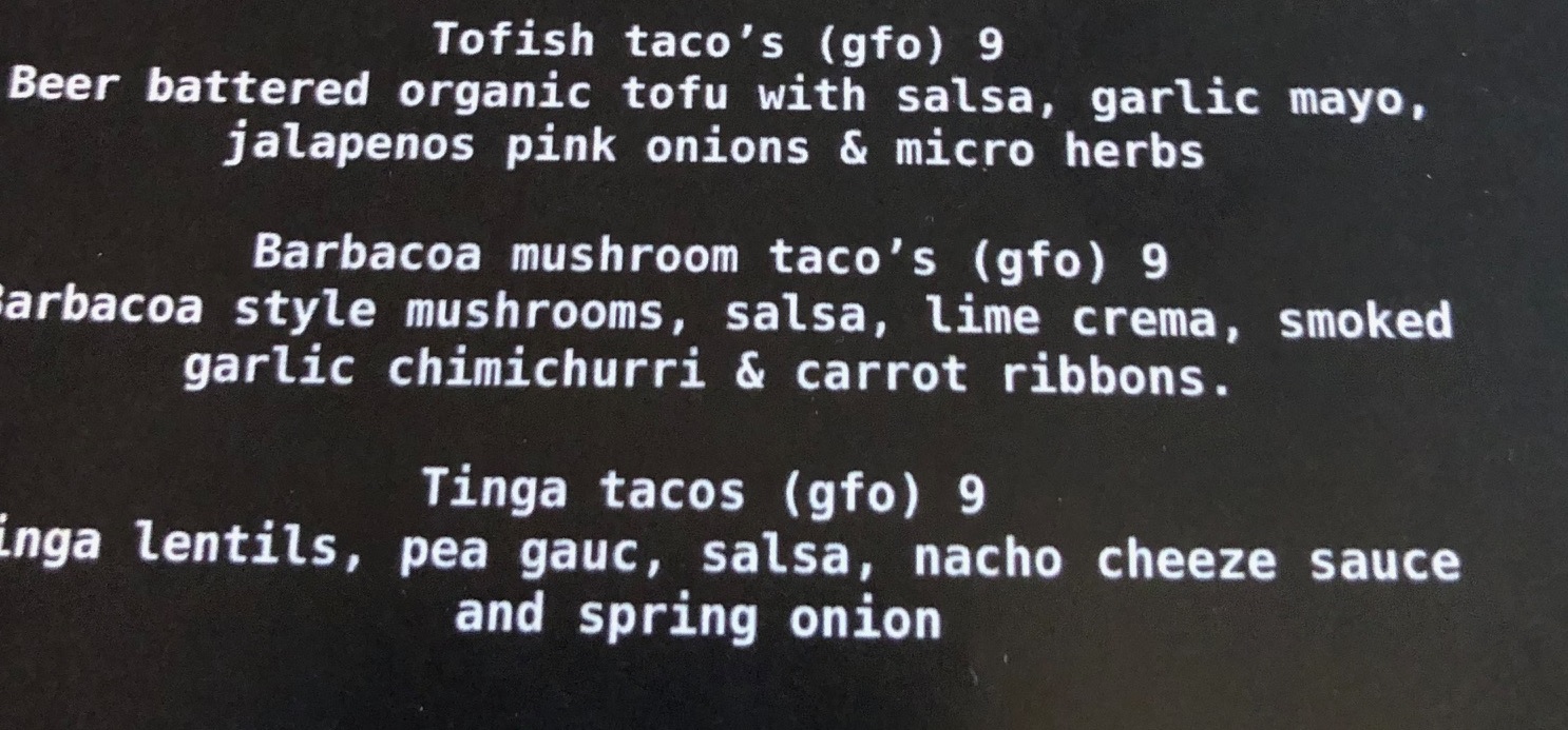 Prickly Pear – Taco Menu – The Nottingham Food Blog