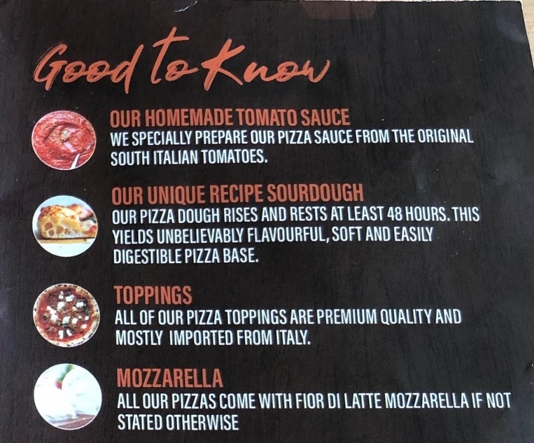Triangle Pizza – Fact Sheet – The Nottingham Food Blog