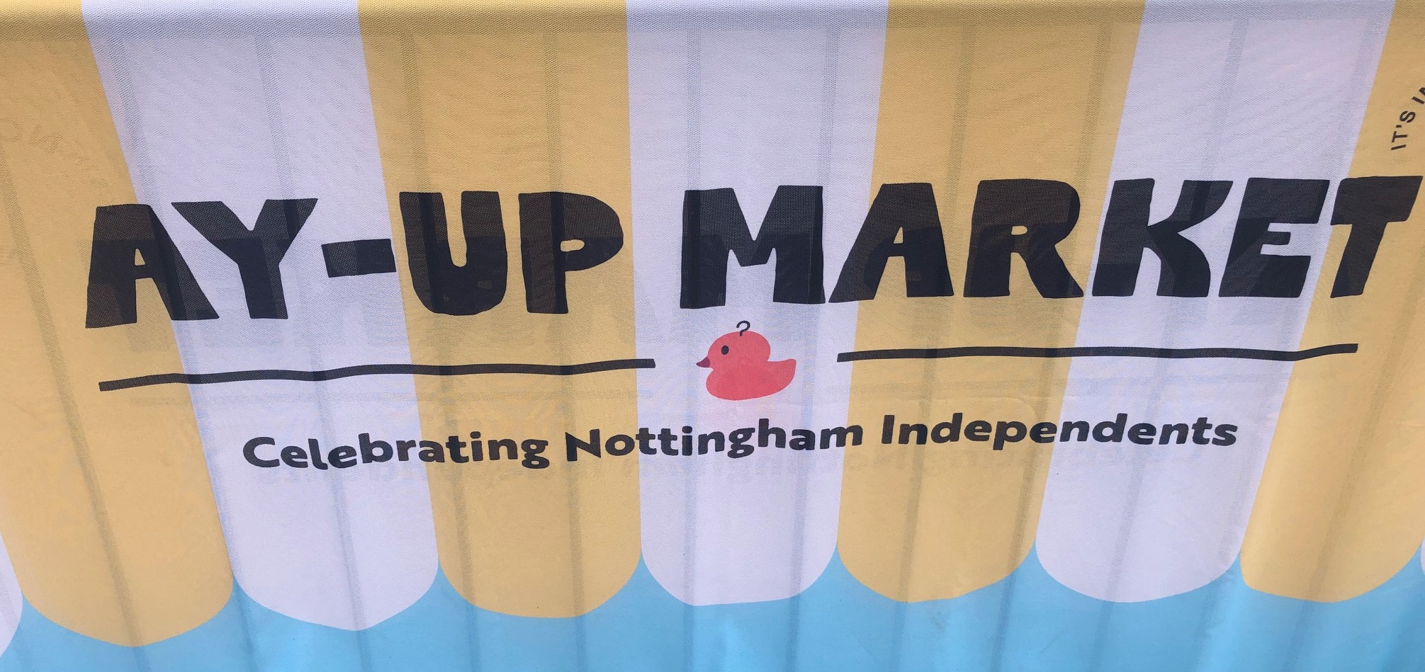 Ay Up Market Sign – The Nottingham Food Blog