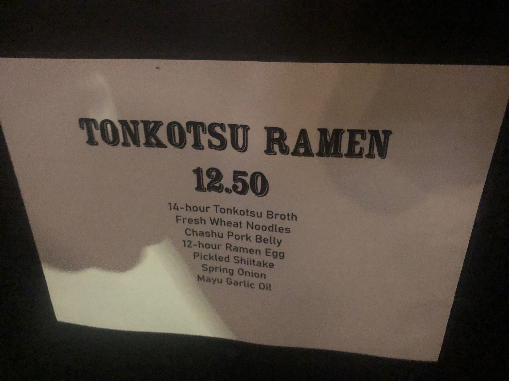 Porco – Tonkotsu Ramen Menu – The Nottingham Food Blog
