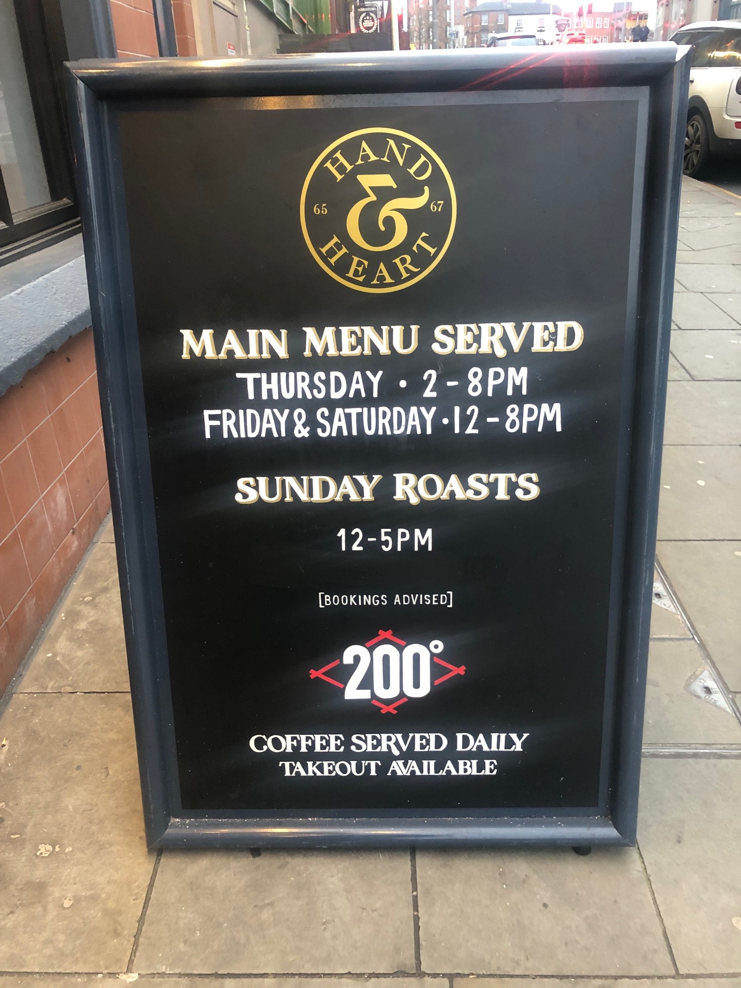 Hand & Heart Sunday Lunch – Board – The Nottingham Food Blog
