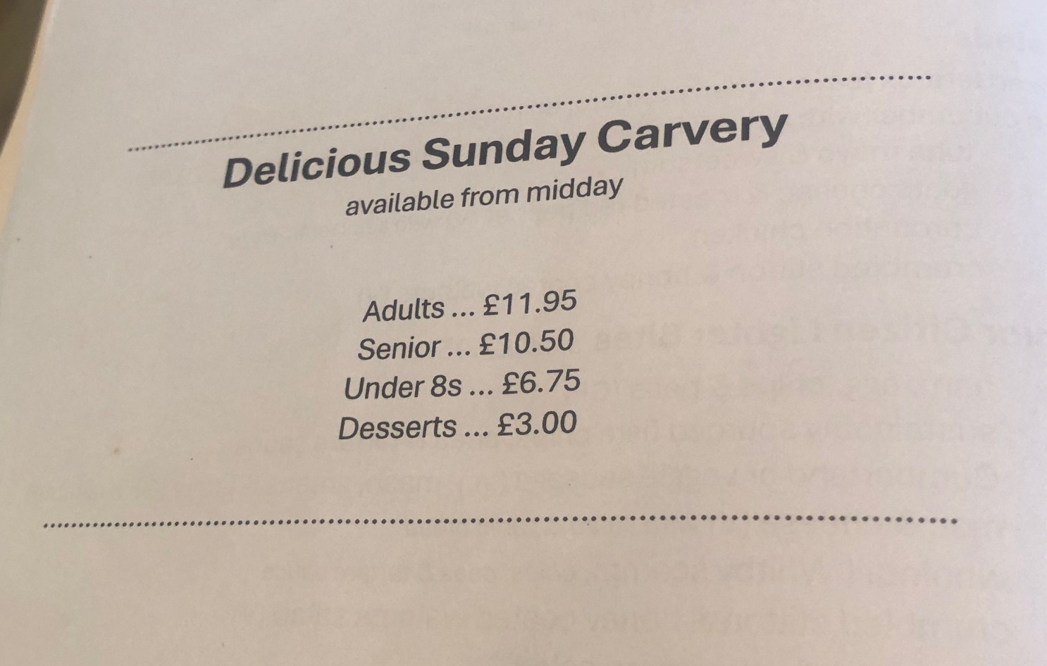 Wellingtons Carvery Menu – The Nottingham Food Blog